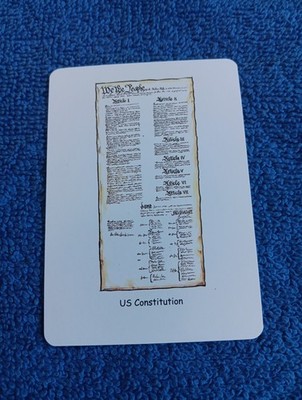 US Constitution Card Heroes Of The American Revolution Hero Decks ...