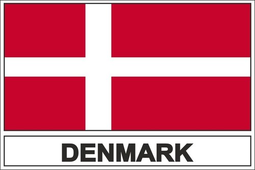 Sticker flag vinyl country DK denmark | eBay
