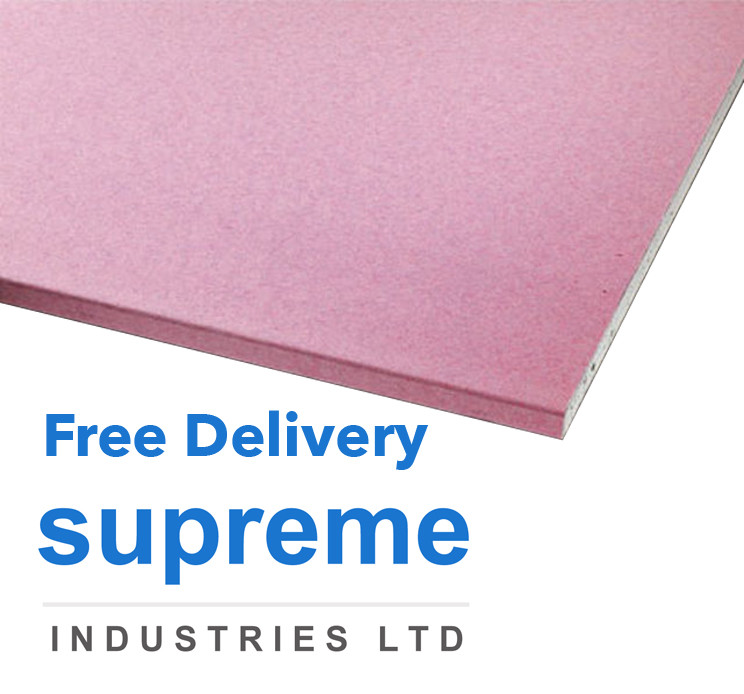 Fireline Plasterboard 8x4 Boards (2400x1200) 12.5mm Thickness Square ...