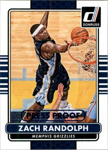 2014-15 Donruss Press Proofs Blue #15 Zach Randolph /99 | eBay