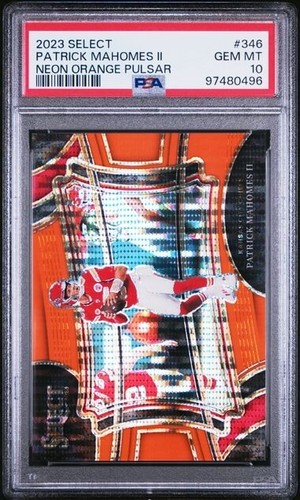 2023 Select Patrick Mahomes Neon Orange Pulsar #346 /7 PSA 10 *FIELD ...