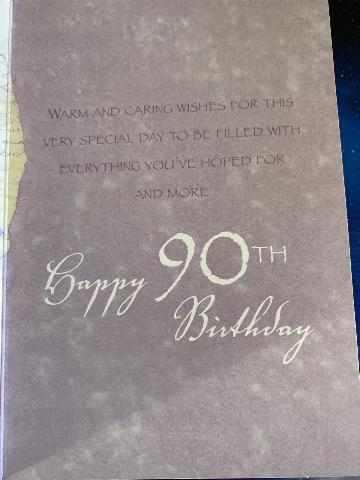 Happy 90th Birthday Greeting Card - 90 Today For You On Your Birthday ...