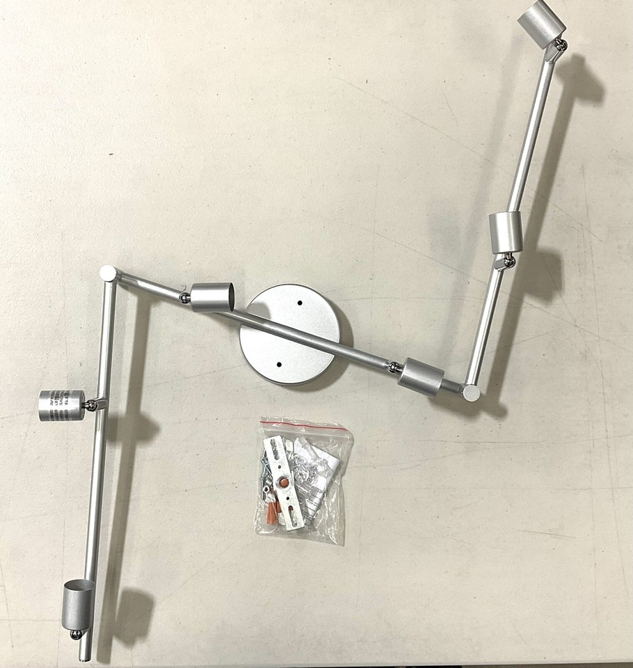 Payton 3.9 ft. 6-Light Silver Track Lighting Kit by Globe Electric ...