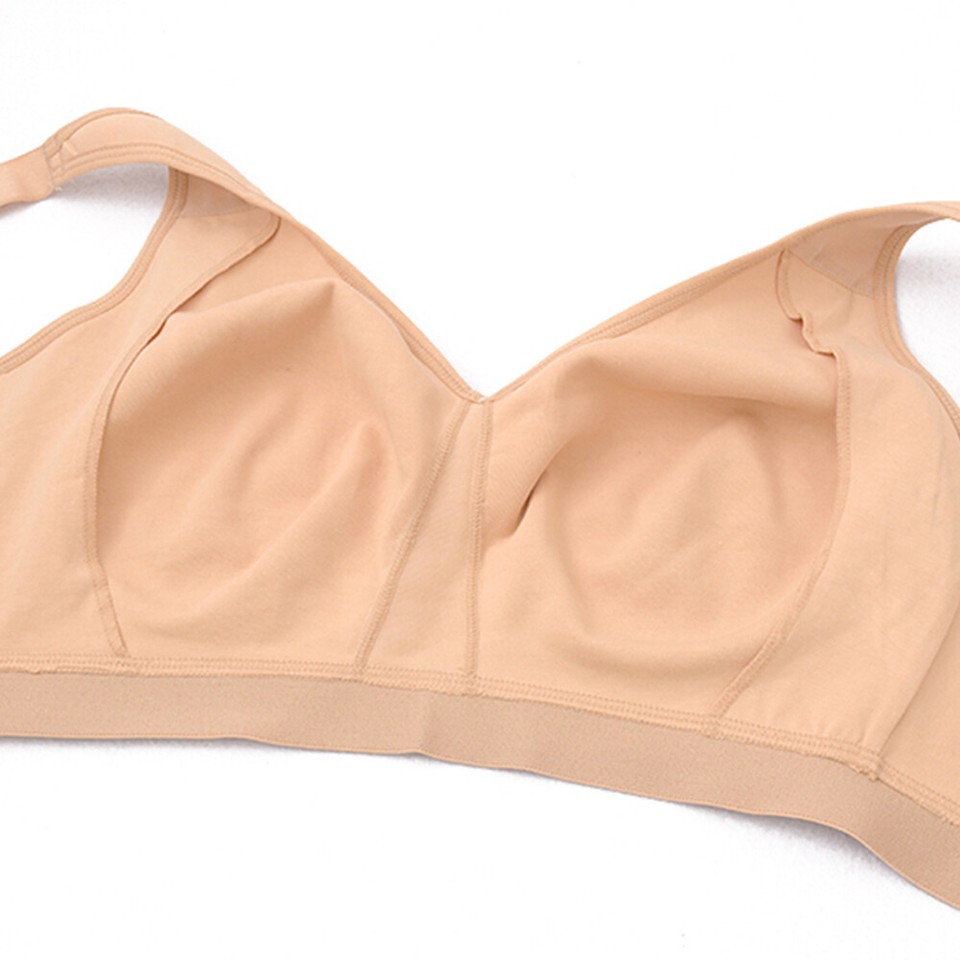 Women's Minimizer Bra Unlined Wirefree Full Figure Support Plus Size 34 ...