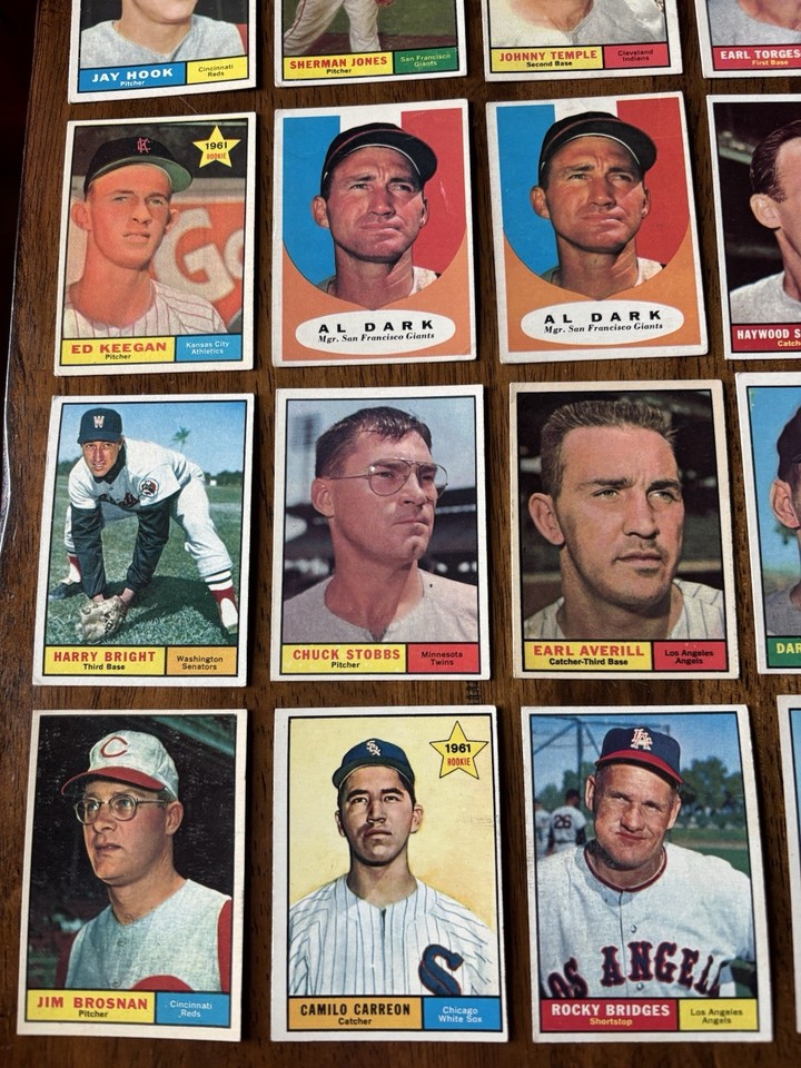 ⚾️ 1961 Topps Baseball Card Lot VINTAGE Set Builders NICE Condition | eBay