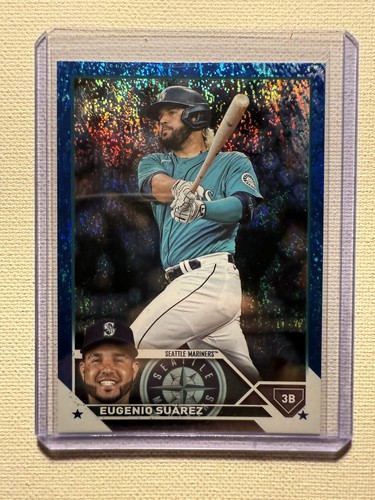 2023 Topps Eugenio Suárez #436 Blue Foilboard /999 Seattle Mariners | eBay