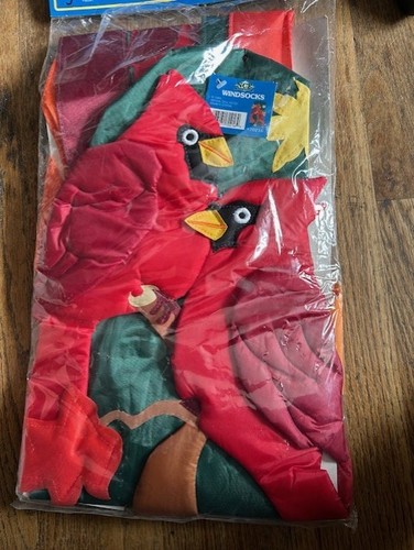 Vintage 1996 NCE Windsock - Fall Cardinals Orange Green Brown Yellow 60 ...