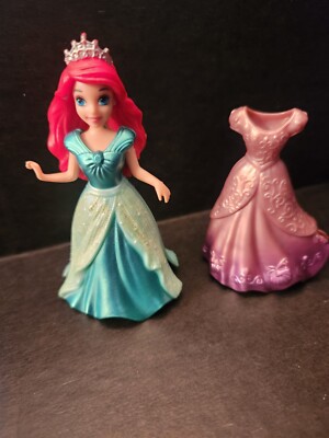 DISNEY MAGIC CLIP MAGICLIP PRINCESS ARIEL 2 DRESSES LITTLE MERMAID | eBay