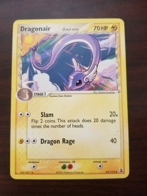 Pokémon TCG Dragonair (Delta) EX Delta Species 41/113 Regular Uncommon ...
