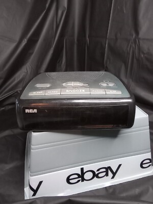 RCA Dual Wake Alarm Clock AM/FM Radio. Tested & Works. AS IS. #k135 | eBay