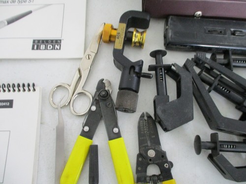 BELDEN FIBER OPTICAL SPLICING TOOL KIT USED FREE SHIPPING | eBay