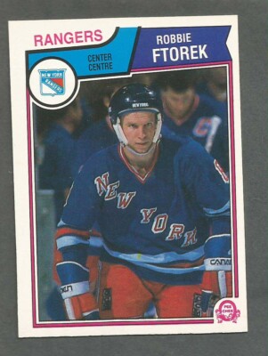 1983-84 OPC O-Pee-Chee Hockey Robbie Ftorek #244 New York Rangers NM/MT ...