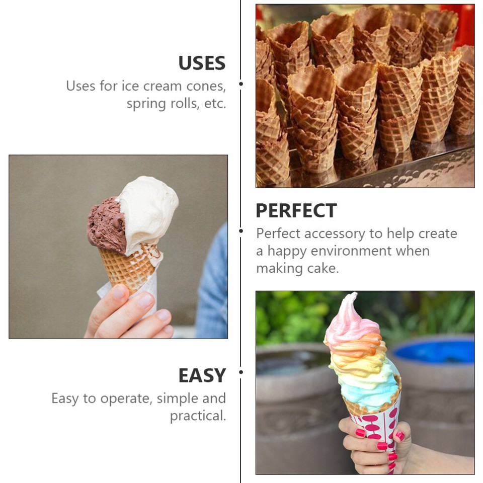 Waffle Cone Shaper Crispy Ice-Cream Die Gluten Free Cones Miss | eBay