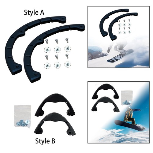 2Pcs Snowboard Protection Strips Edge Cover Silicone Skateboard Deck ...