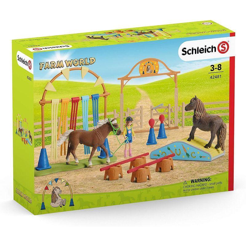 Schleich 42481 Farm World Pony Agility Training set | eBay