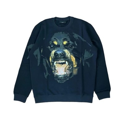 Givenchy Black Rottweiler Print Oversized Sweatshirt | Size XL FW14 ...