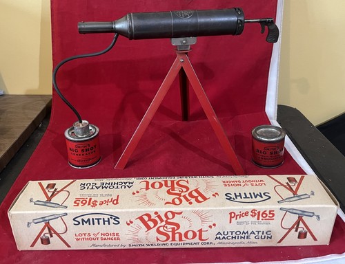ANTIQUE 1930's SMITHS BIG SHOT AUTOMATIC MACHINE GUN-COMPLETE/WORKING w ...