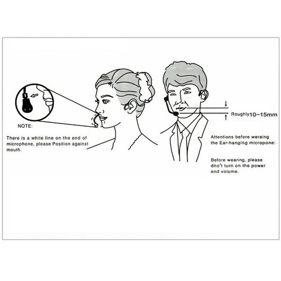 Compact 3 5mm Microphone Headset for Teaching Speech and Conference Use ...