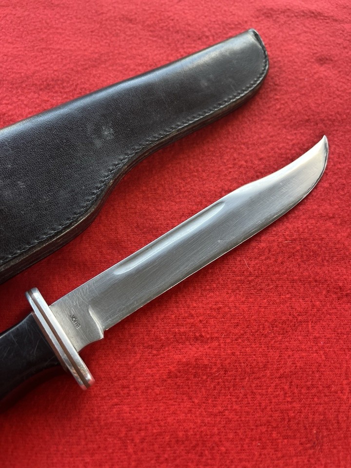 VINTAGE RARE EARLY BUCK 120 1 LINE INVERTED KNIFE W/ SHEATH | eBay