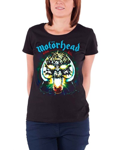 Motorhead T Shirt Overkill Band Logo new Official Womens Skinny Fit ...