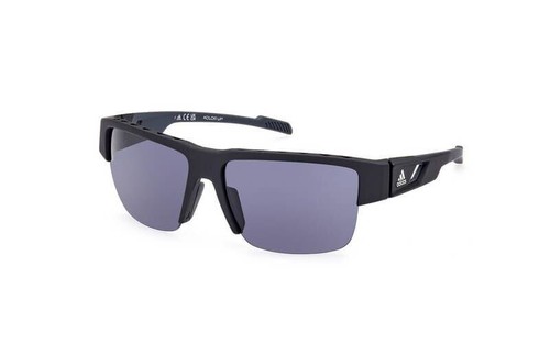 Adidas SP0070 02A Black Plastic Half-Rimless Sport Sunglasses Frame 68 ...