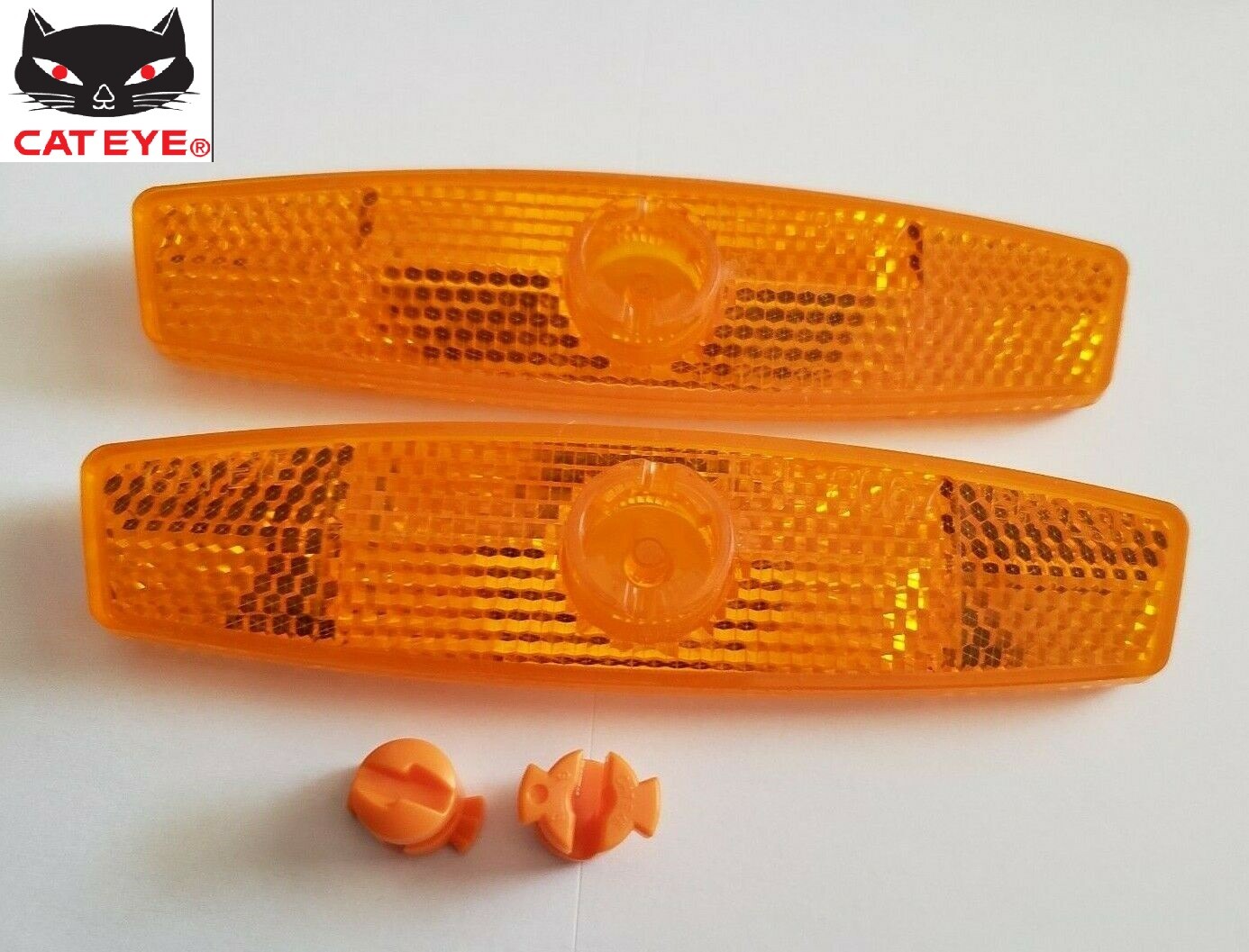 Cat eye RR 530 original spoke safety reflector set orange | eBay