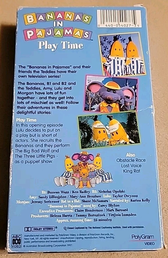 Bananas En Pijamas Manchas Rosas Vhs