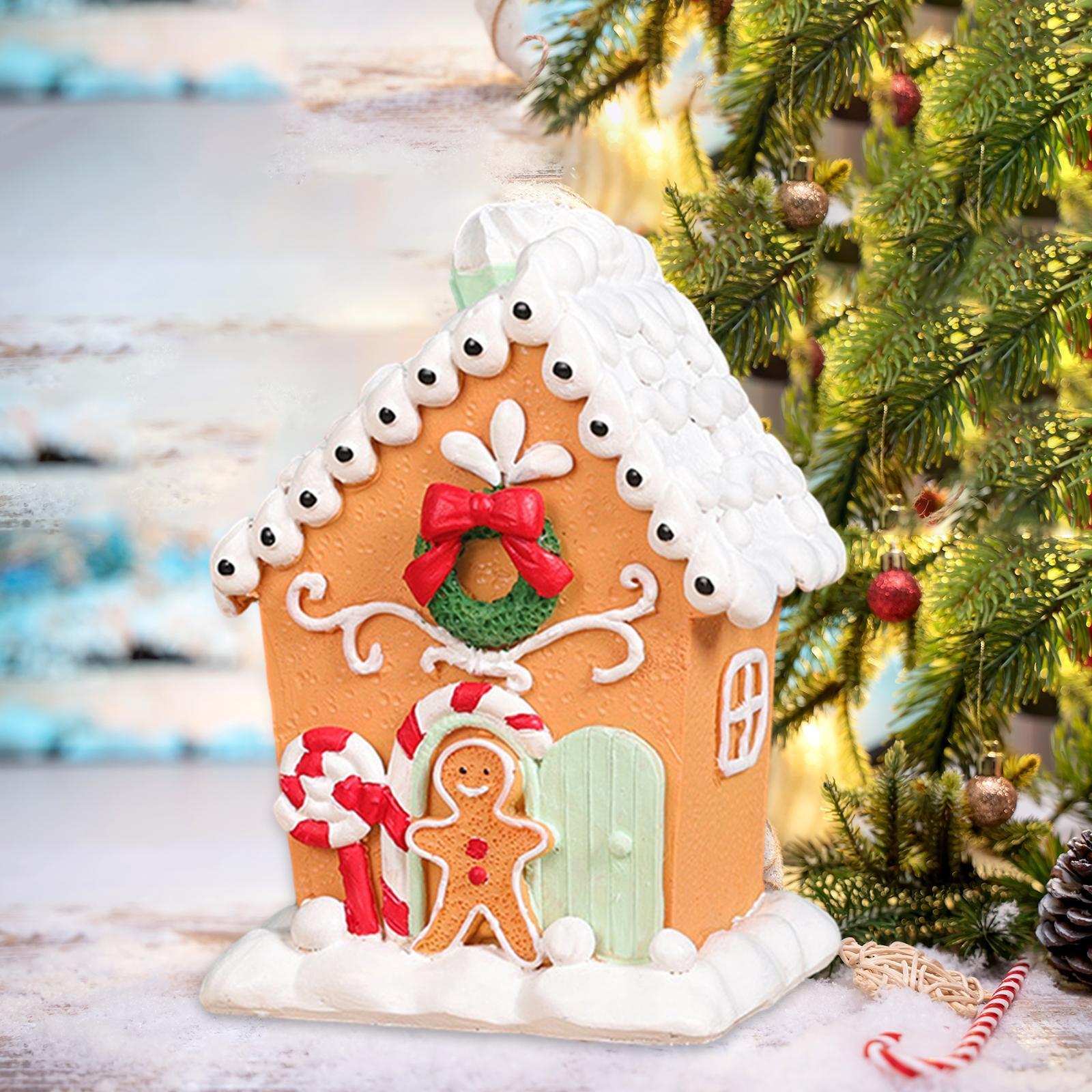 Christmas Gingerbread House Figurine Handmade for Dining | eBay