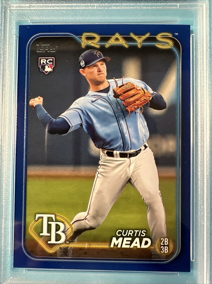 CURTIS MEAD 2024 TOPPS ROYAL BLUE PSA 9 RAYS ROOKIE #82 | eBay