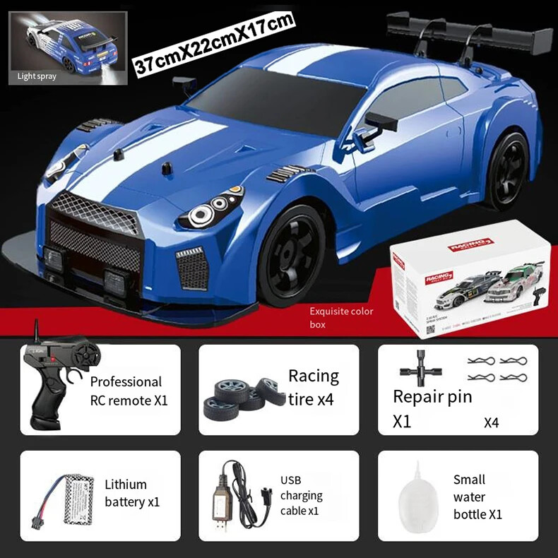 1/18 Model 2.4G 2WD ESP Gyroscope Full Scale Controlled Model RC Drift ...