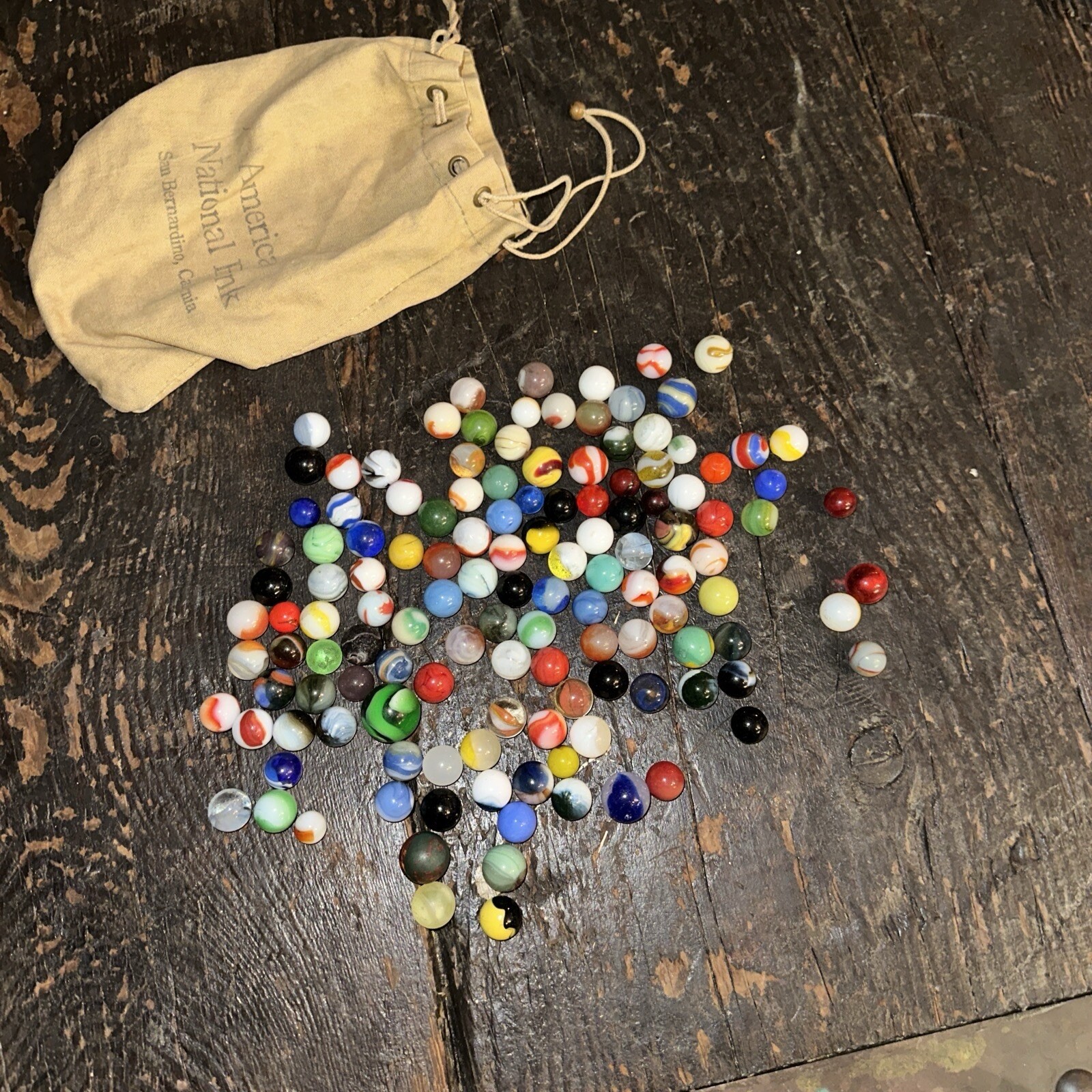 Big Mixed Lot Of Old Vintage Antique Glass Playing Shooting Collector ...