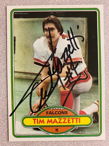 Tim Mazzetti signed ATLANTA FALCONS card 1980 Topps | eBay
