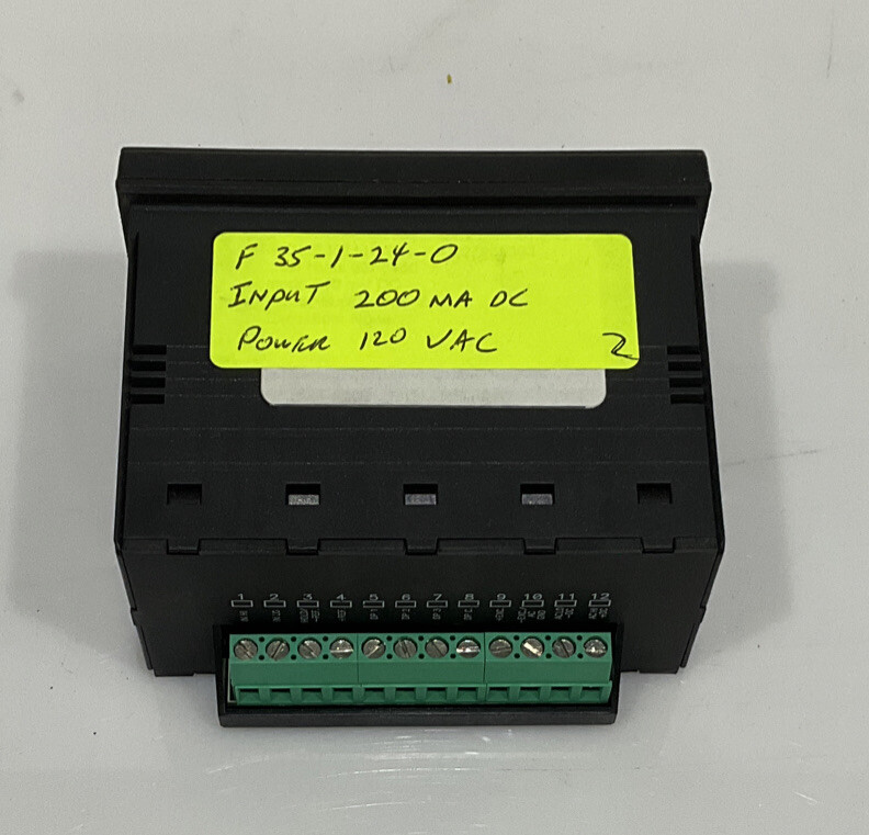 SIMPSON F35-1-24-0 FALCON F35 SERIES DIGITAL PANEL METER INPUT 200 AMP ...