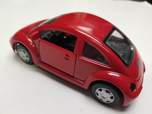 Kinsmart Pull Back N Go Friction Volkswagen Beetle 1/32 Scale Red | eBay