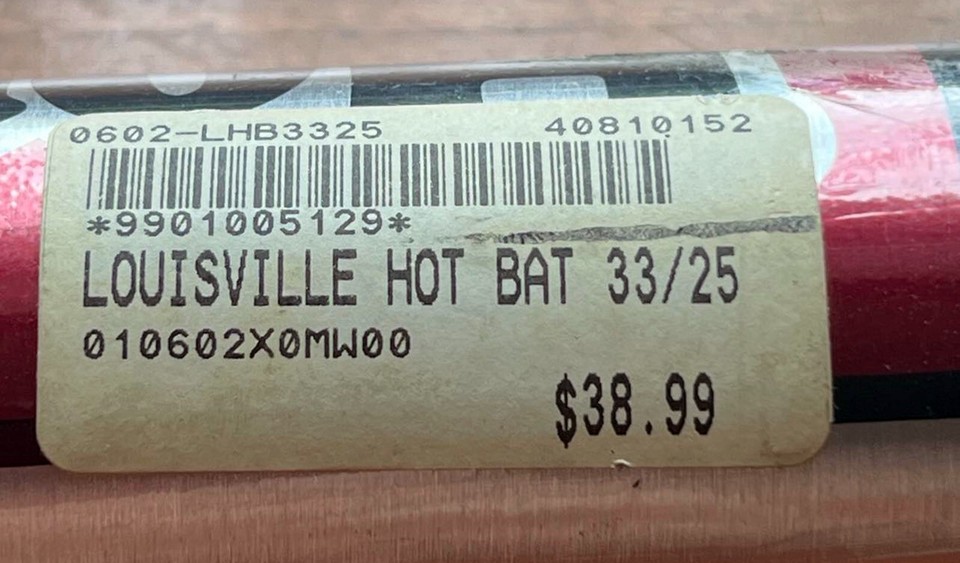 NEW Bat 33 inch 25 oz Louisville Slugger Aluminum Softball Left Handed ...