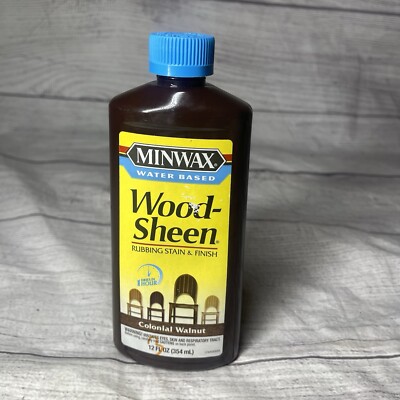 Minwax Wood Sheen Rubbing Oil Stain & Finish Colonial Walnut - 12 Oz ...