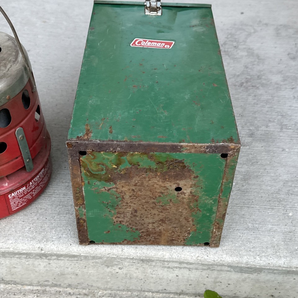 Vintage Coleman Lantern Case Metal Portable Coleman Case | eBay