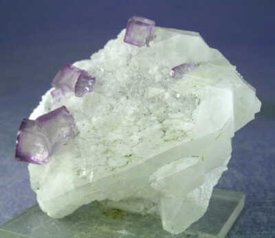 GRACEFUL FLUORITE CRYSTALS w CASTLE QUARTZ, YAOGANGXIAN, CHINA, GLOBE ...