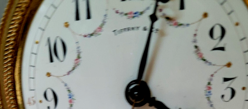 VINTAAGE TIFFANY CRYSTAL REGULATOR MANTEL CLOCK-JAPYS FERER- FRANCE. A ...