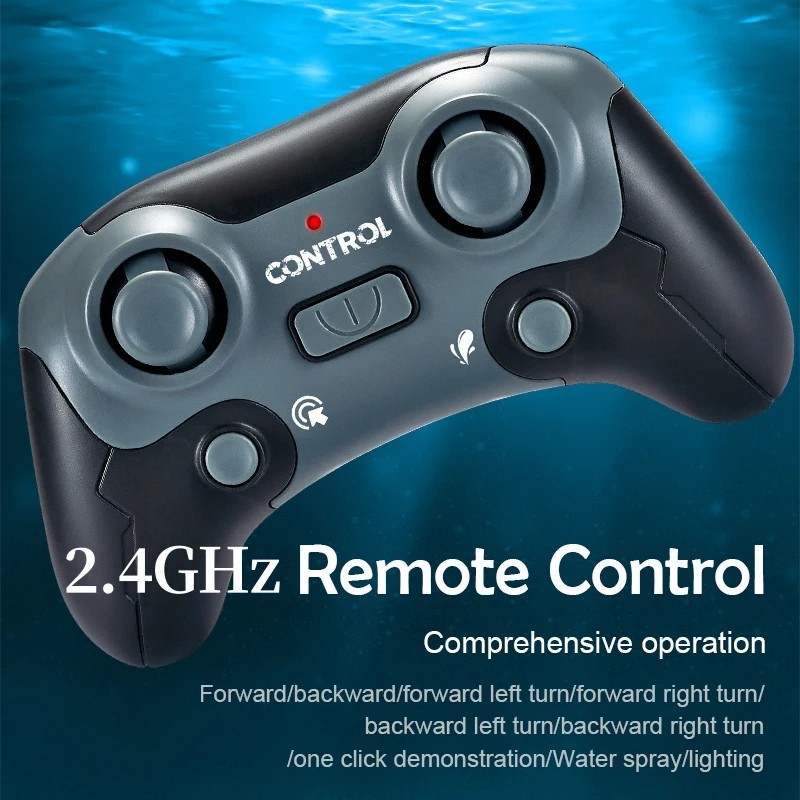 2.4ghz Rc Hippo Boat | Waterproof Remote Control Toy with Spray for ...