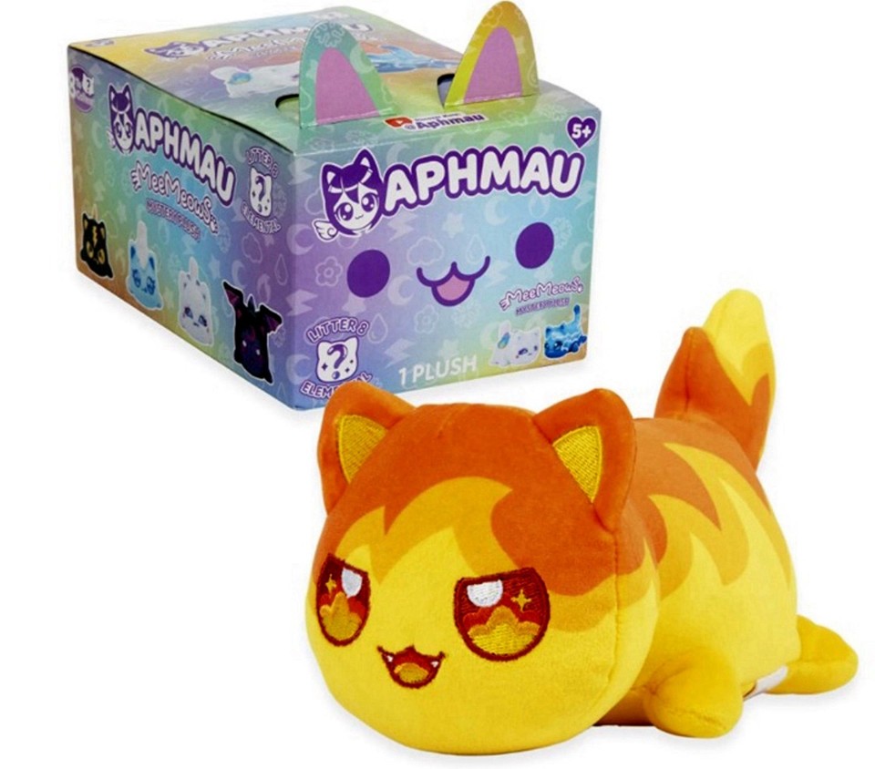 Aphmau Meemeows Elemental 6 Fire Earth and Air Cat Plush Lot of 3 | eBay