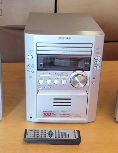 Sharp XL-HP500 3 CD AM FM Cassette Stereo Mini Component System With ...