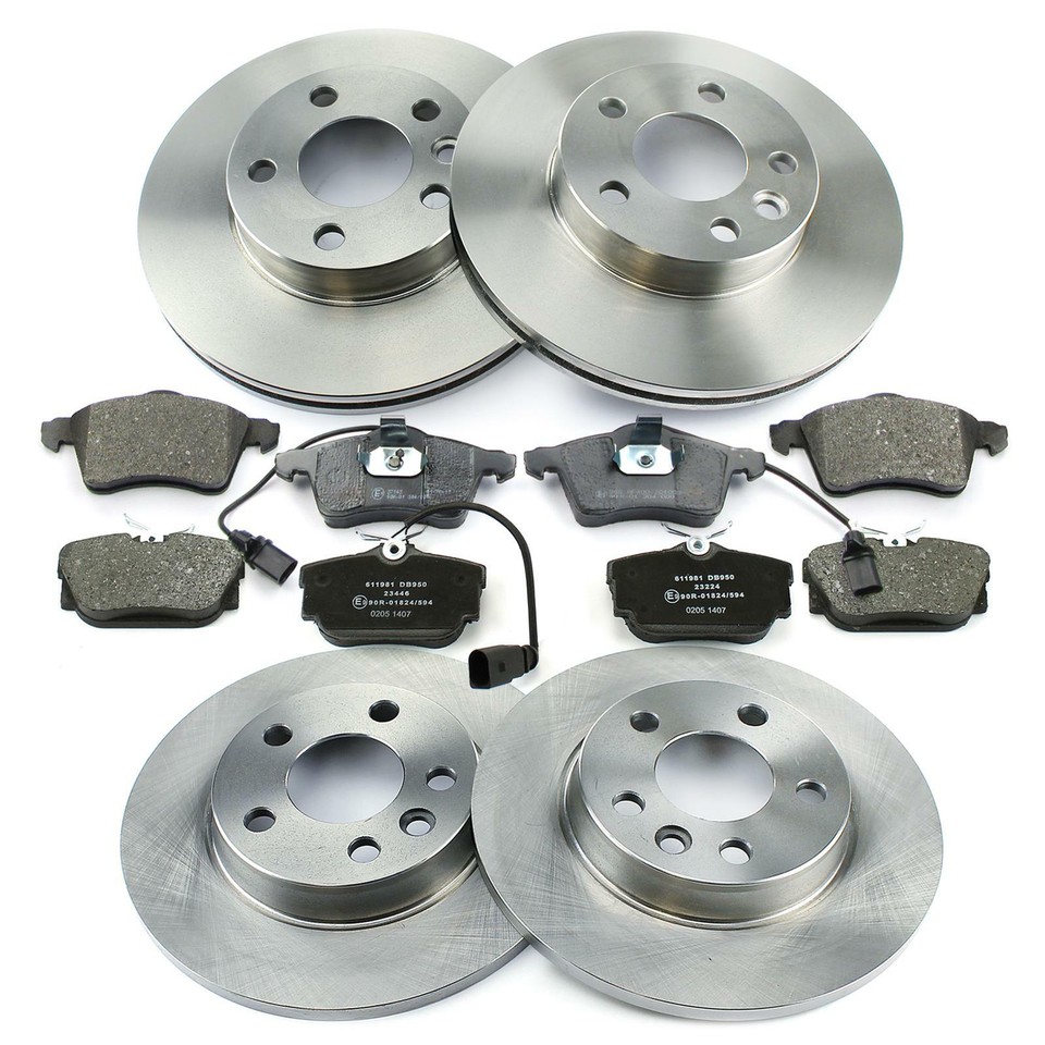 Brake Discs + Brake Pads Front Rear for VW Transporter T4 for Pr Number ...