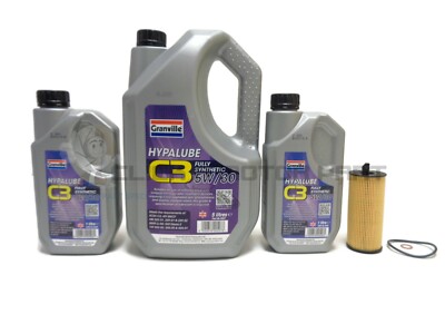 BMW 640D M-Sport F12 F13 F06 11-18 Oil Filter & 7L 5w30 Engine Oil ...