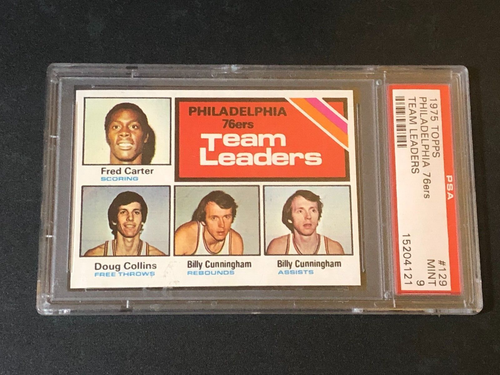 1975 Topps 🏀 #129 Philadelphia 76ers Team Leaders FRED CARTER ...