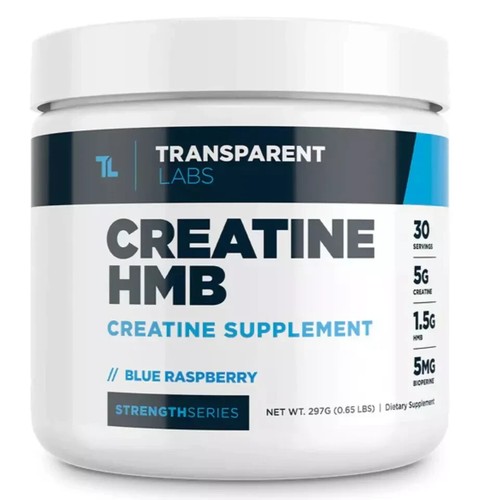 Transparent Labs Creatine Monohydrate HMB Powder Muscle Strength Blue ...