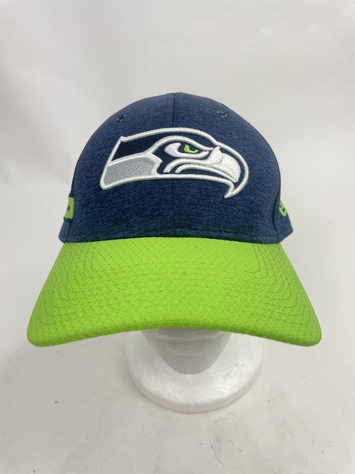 Seattle Seahawks New Era 39Thirty Flex Fitted Hat Cap M/L Dad Men NFL ...