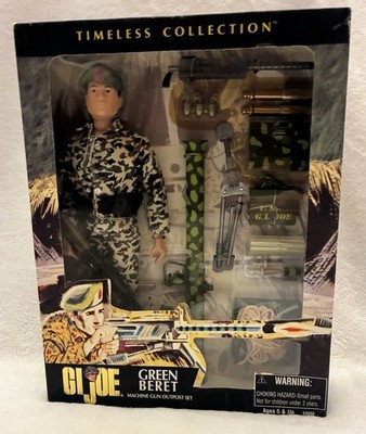 GI Joe Timeless Collection Green Beret Machine Gun Outpost Set 12” MIB ...