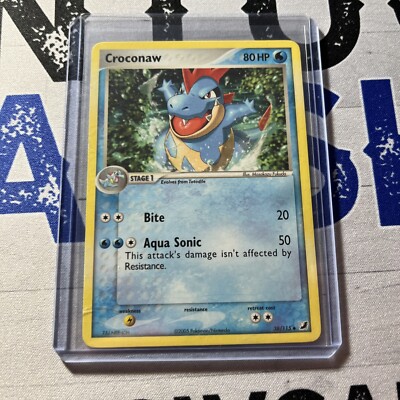 Pokemon Card Croconaw (EX Unseen Forces) 38/115 EXC/NM Non-Holo ...