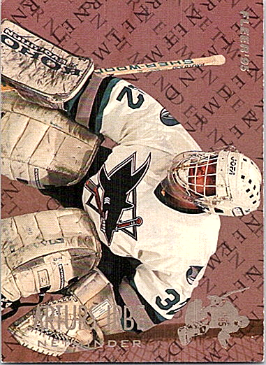 1994-95 Fleer Hockey Netminders #4 Arturs Irbe Sharks | eBay